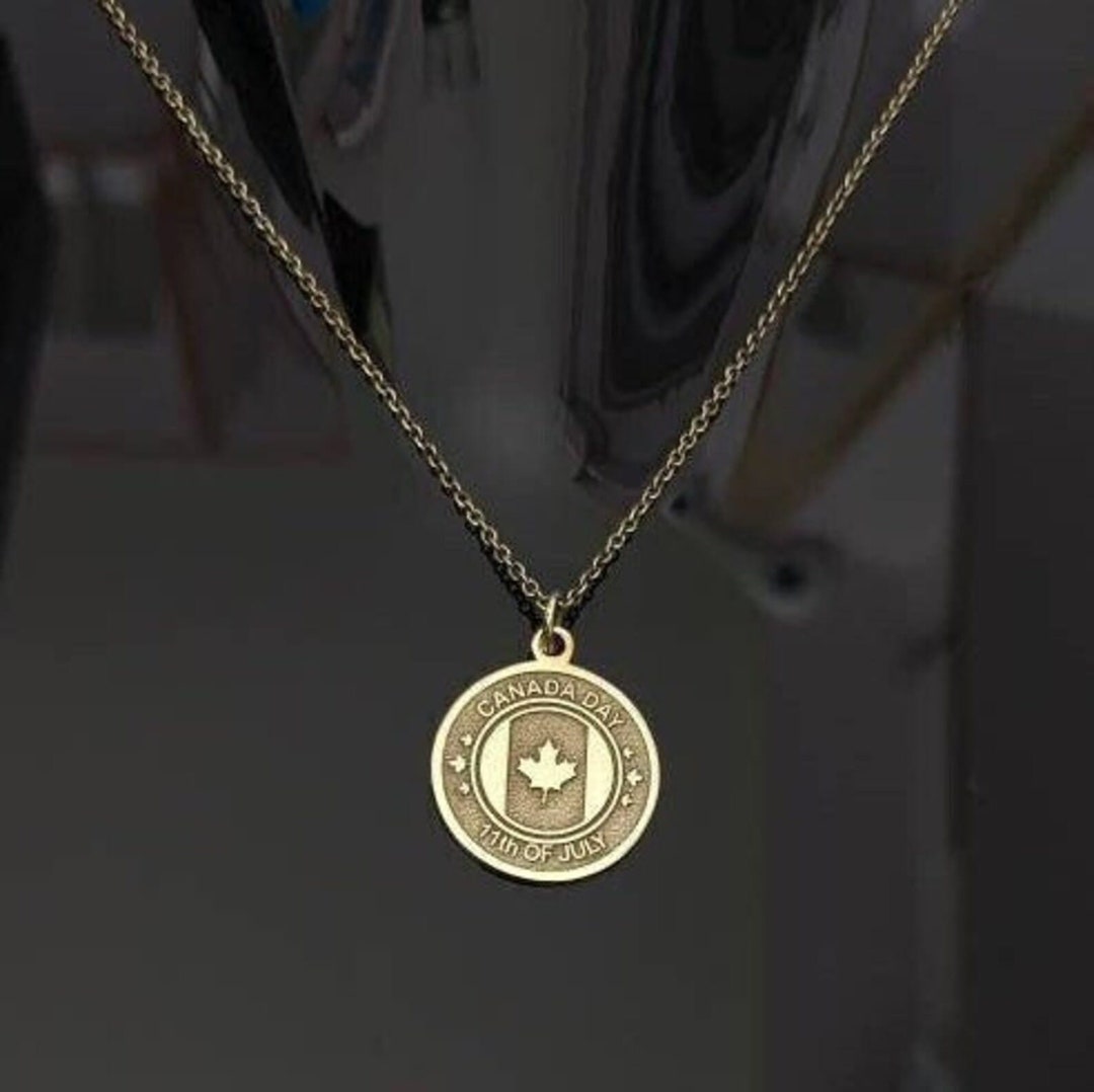 Maple Leaf Necklace Silver, Canadian Maple Leaf Pendant, Maple Leaf ...