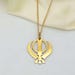 Punjabi Sikh Khanda Necklace, 925 Sterling Silver Necklace, Silver ...