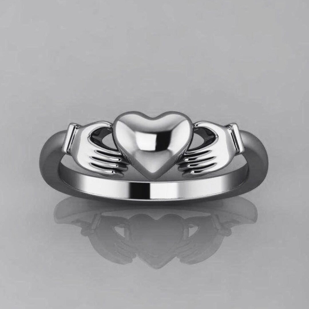 Claddagh Ring, Celtic Sterling Silver Ring, Claddagh Promise Ring ...