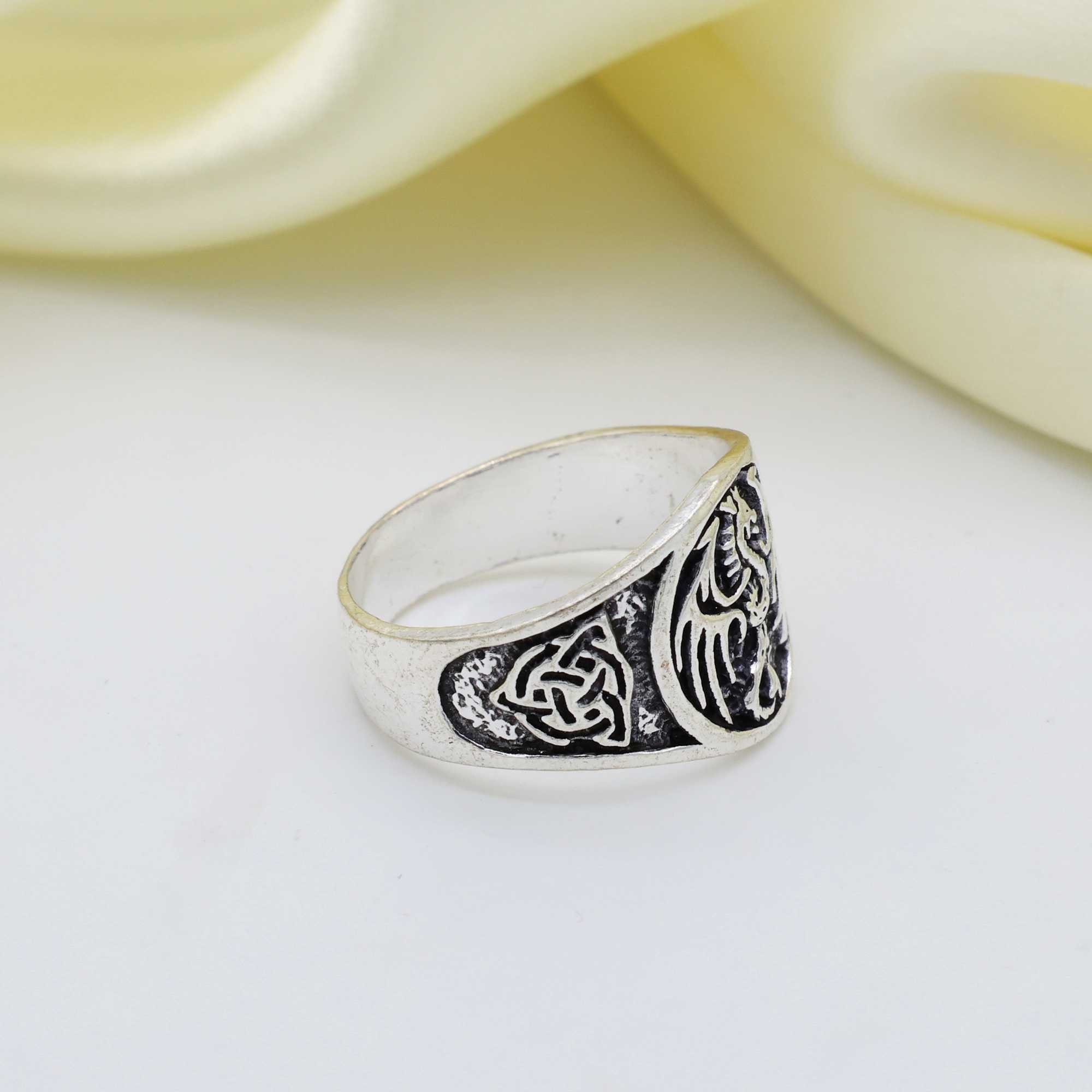 Dragon Ring Silver, Silver Dragon Ring, Dragon Jewelry, Dragon Silver ...