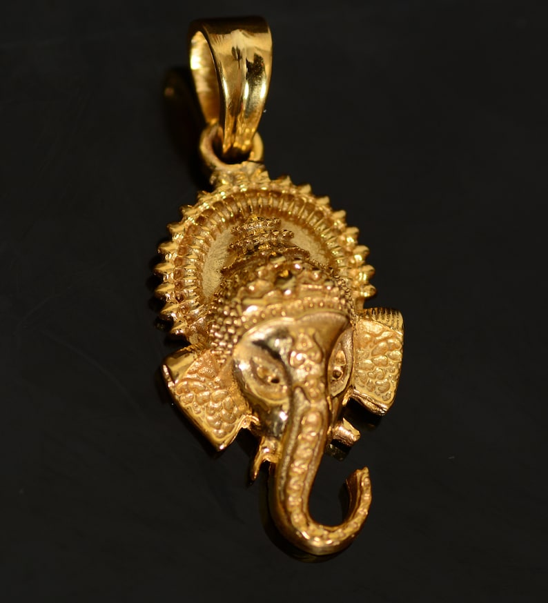 Ganesha Pendant, Silver Hinduism, Spiritual Jewelry, Overcoming ...