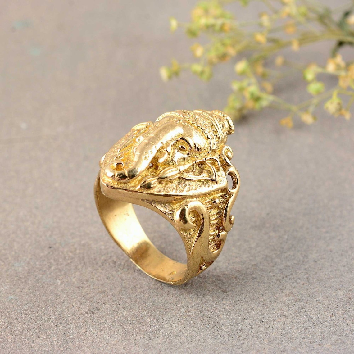 Lord Ganesh Ring, 925 Sterling Silver Ring, Yoga Jewelry, Handmade ...