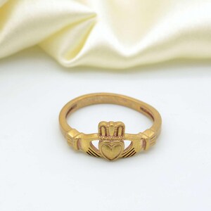 Claddagh Heart Ring, Irish Promise Ring, 925 Sterling Silver Claddagh ...