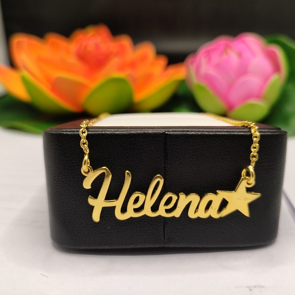Name Plate Necklace - Etsy