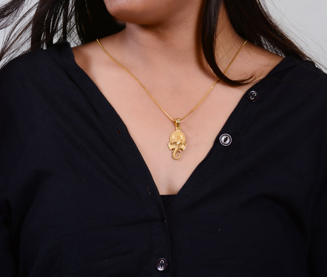 Ganesha Pendant, Silver Hinduism, Spiritual Jewelry, Overcoming ...