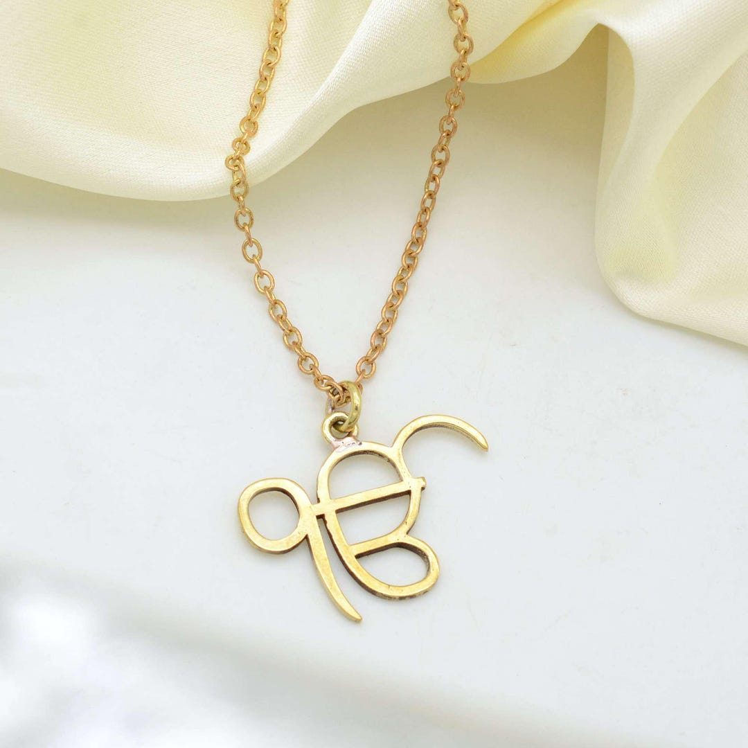 Ik Onkar Necklace, 14K Gold Plated Necklace, Brass Gold Jewelry ...