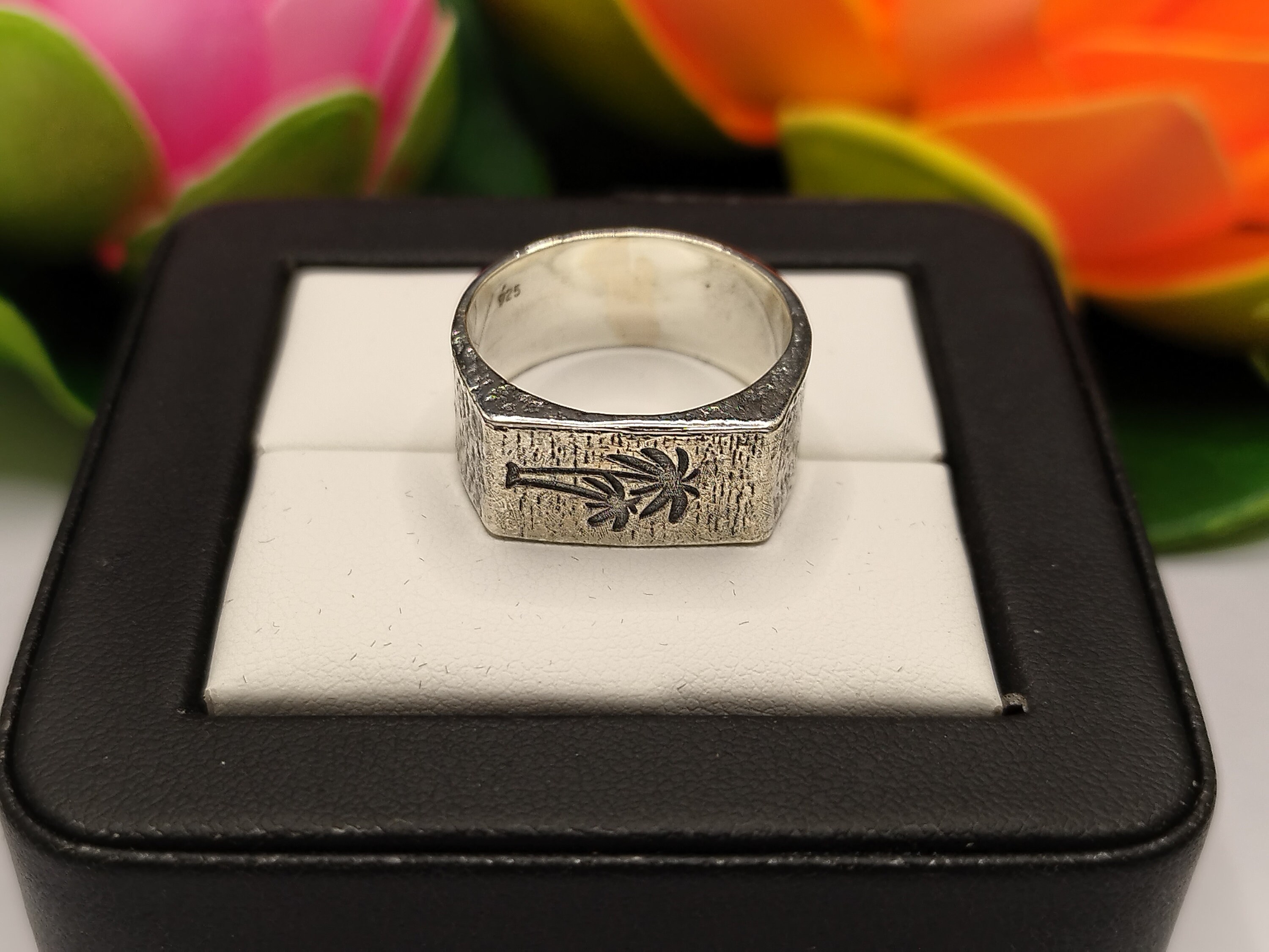 Palm Tree Brass Ring, Handmade Ring, Vintage Rings, Signet Ring ,boho ...