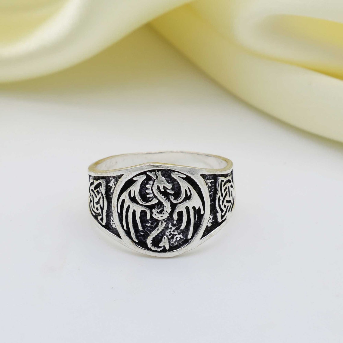 Dragon Ring Silver, Silver Dragon Ring, Dragon Jewelry, Dragon Silver ...