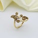Laurel Leaf Ring, Sterling Silver, Laurel Branch Ring, Leaves Veins ...