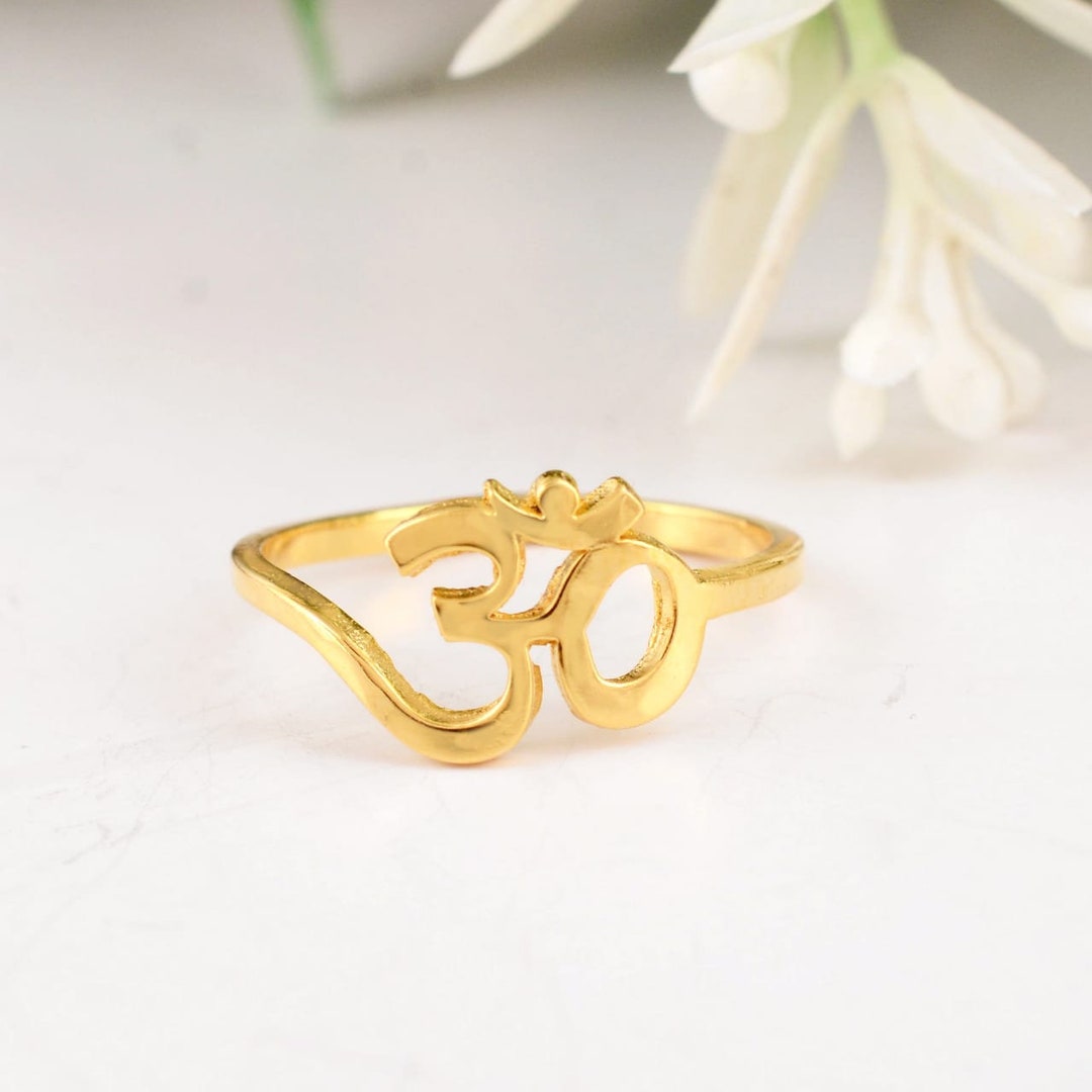 925 Sterling Silver Om Ring, Protection Ring, Shiva Om Ring, Yoga Ring ...