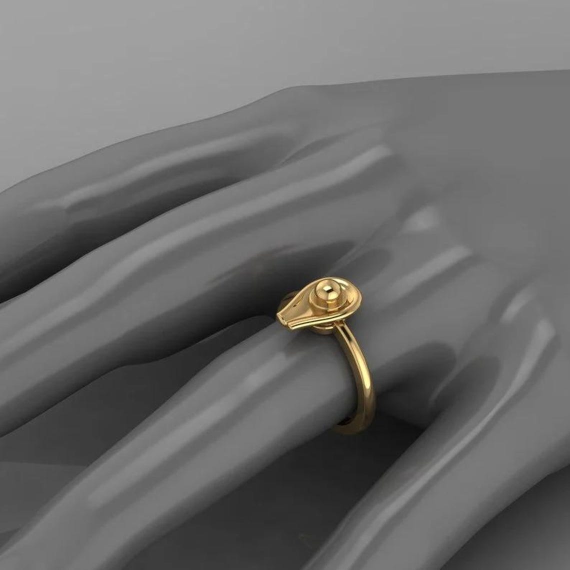 Sterling Silver Lord Shiva Lingam Trident Sterling Silver Ring, Solid ...