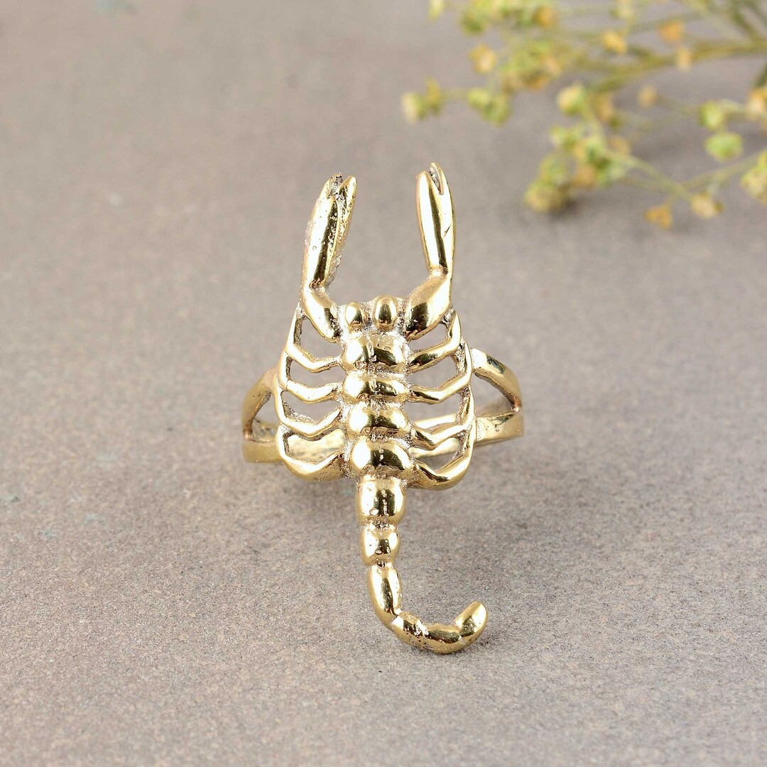 Scorpion Ring, Handmade Ring, Scorpion Scorpio Zodiac Birthday Gift ...