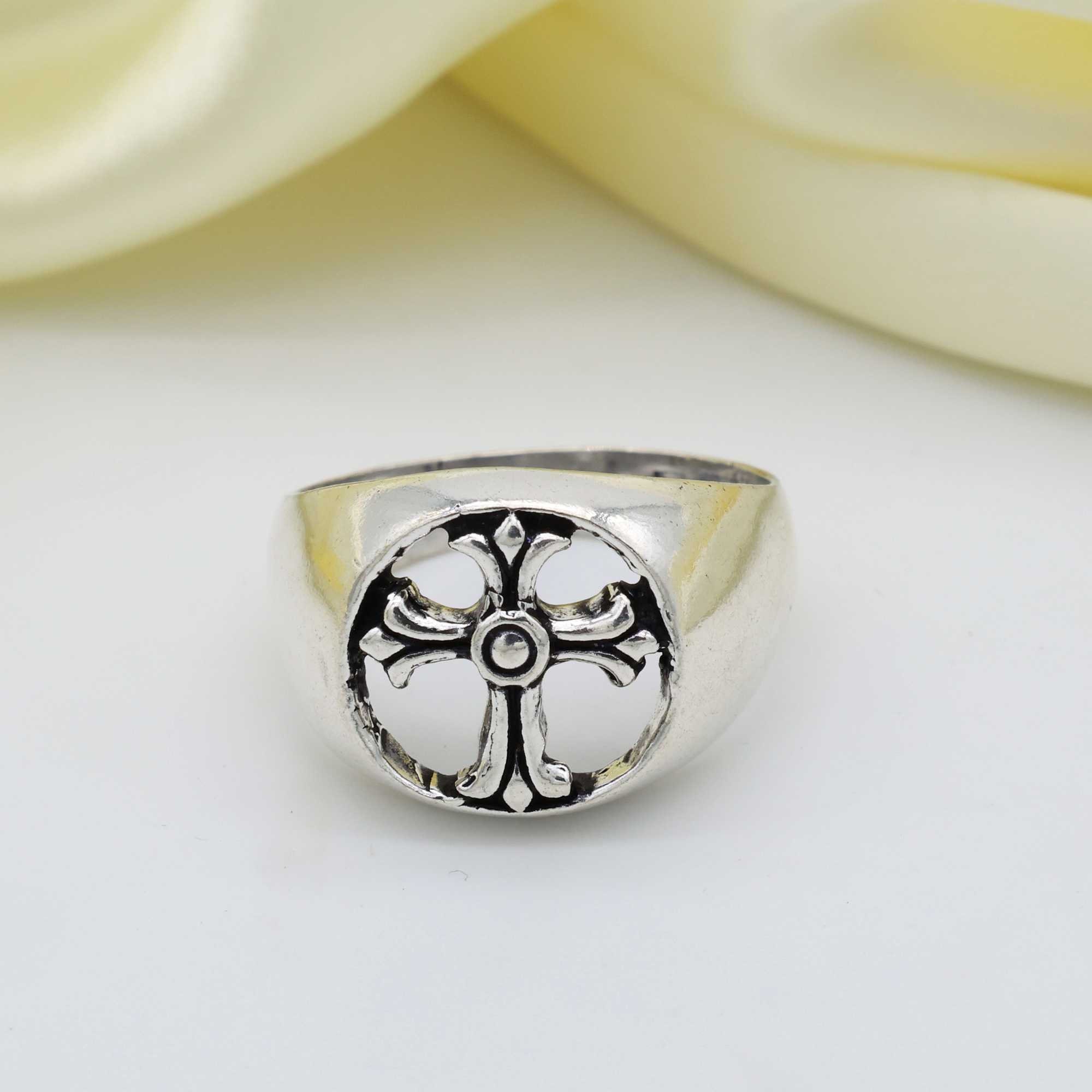 Christian Cross Ring, Christian Symbol Ring, Religious Gif, Jesus Cross ...