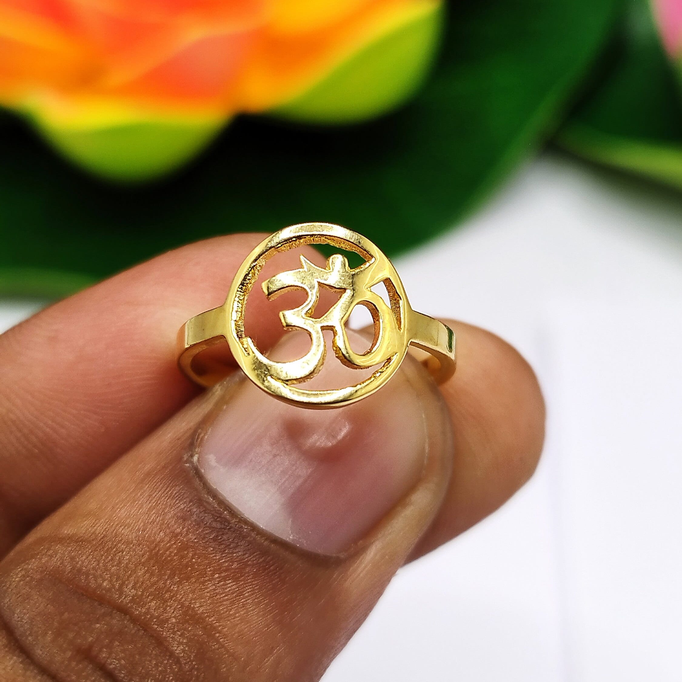 925 Sterling Silver Om Ring, Protection Ring, Shiva Om Ring, Yoga Ring ...