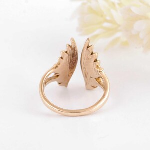 Adjustable Angel Wing Ring, 925 Sterling Silver Wing Ring, Guardian ...