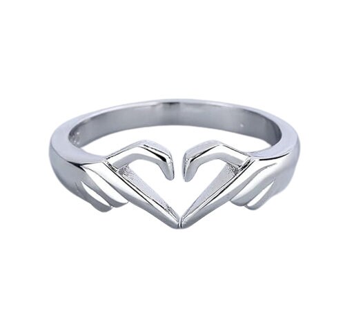 Love Heart Ring, Heart Hand Rings, Fun Hug Ring, Romantic Charming Ring ...