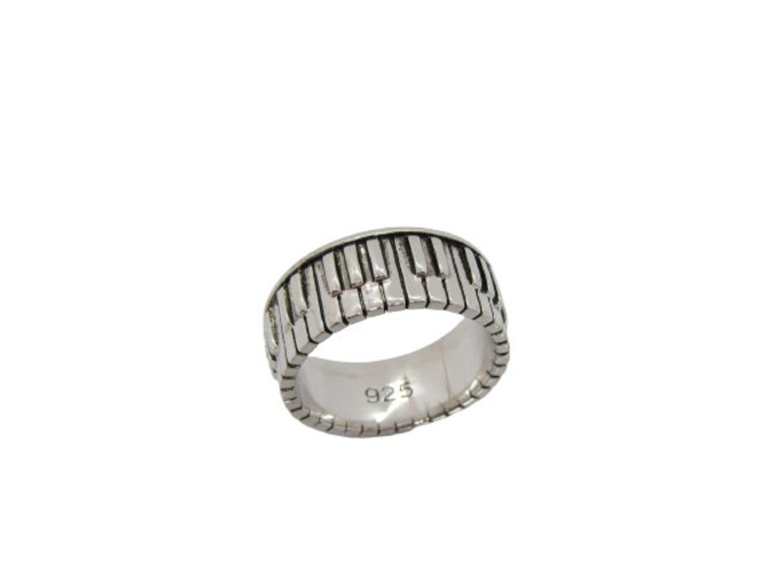 Piano Ring, Sterling Silver Piano Ring, Grateful Dead Ring, Music Ring ...