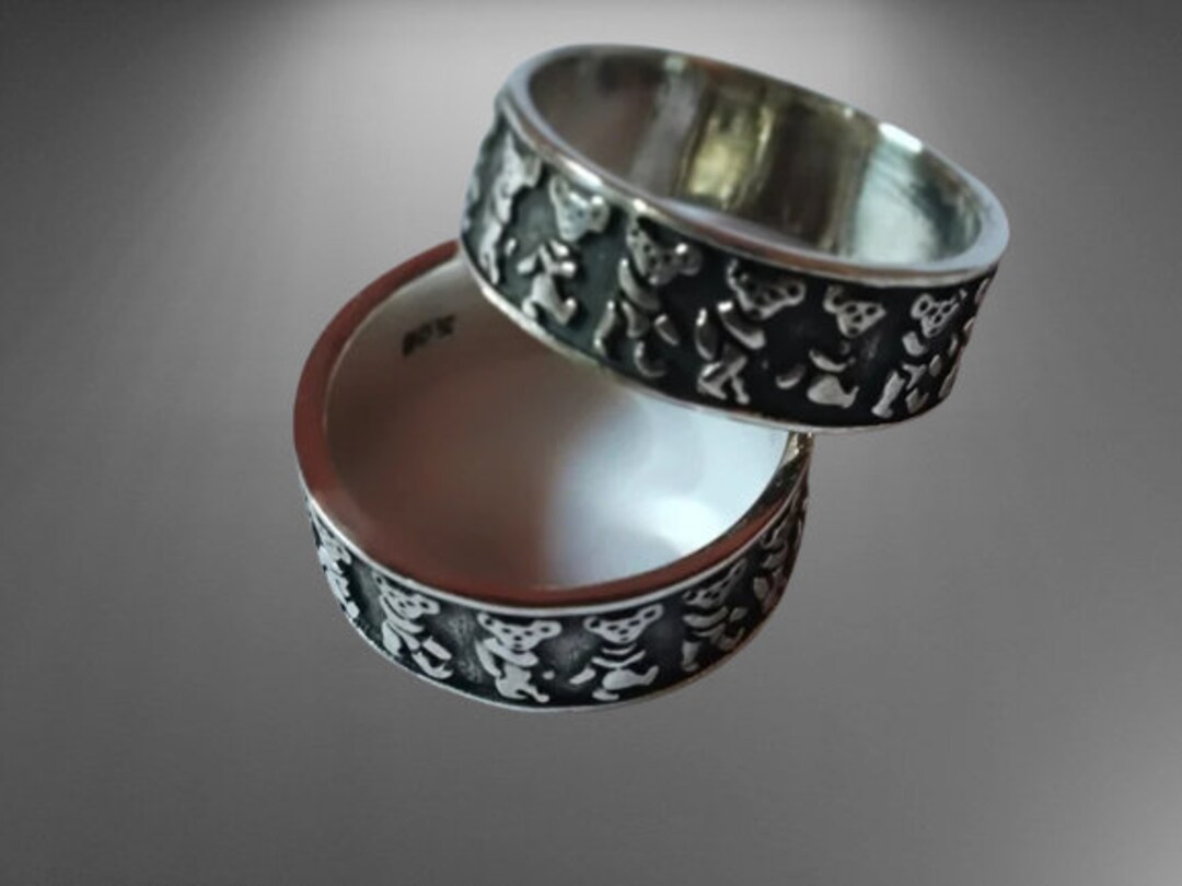 Sterling Silver Dancing Teddy Bear Ring-harry Styles Dancing Teddy Bear ...