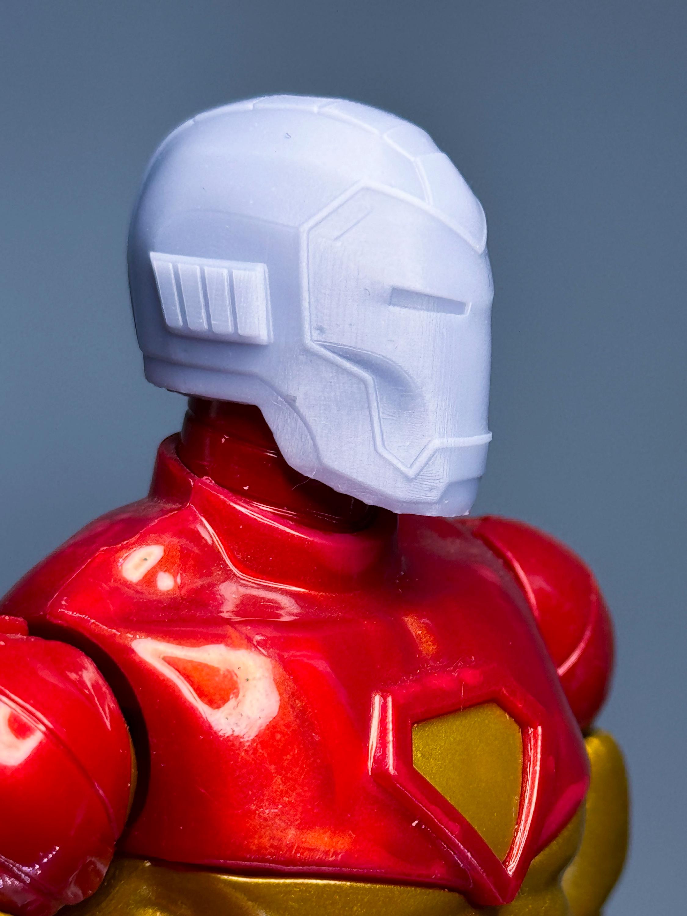 1/12 Bespoke Sculpted Head Modular Helmet Iron Hero - Etsy
