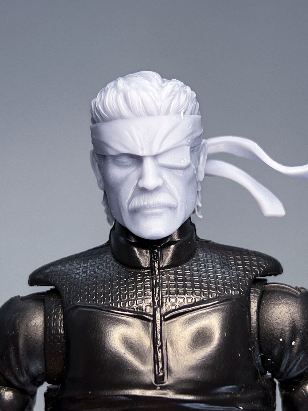 1/12 3D Printed Head Sculpt Old Man Snake - Etsy