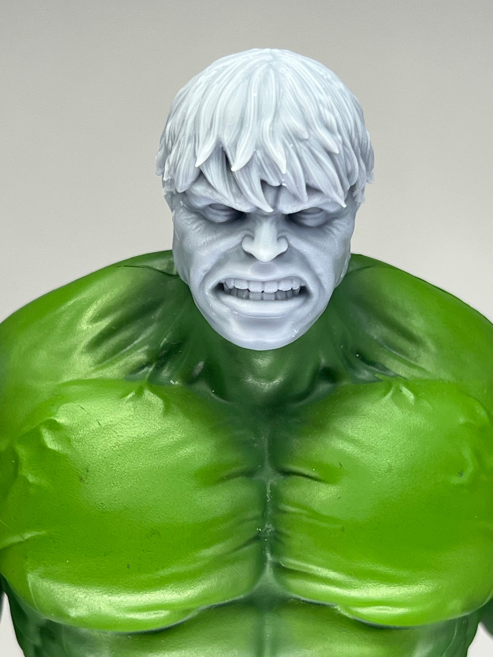 1/12 3D Printed Head Sculpt Angry Green Man Norton Version - Etsy