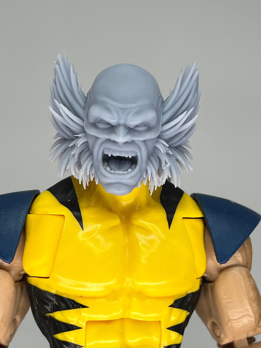 1/12 Bespoke Sculpted Head Mutant Canadian Hero Screaming Onslaught ...