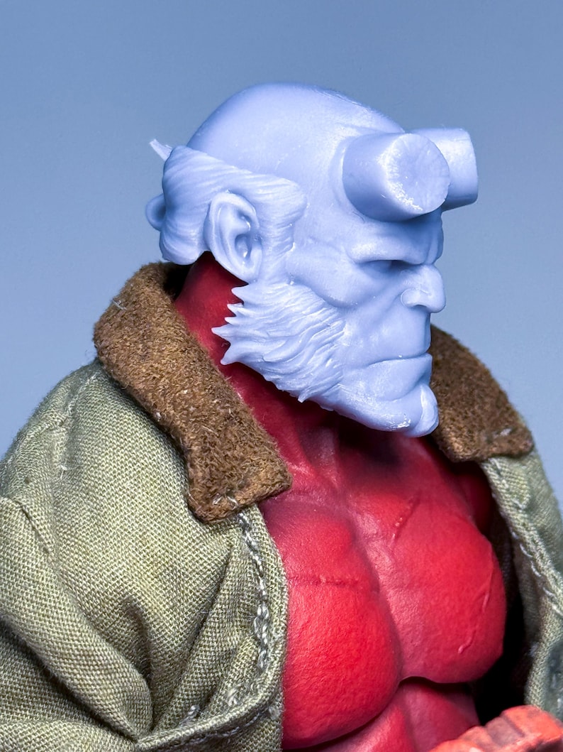 1/12 Scale Bespoke Sculpted Head – Infernal Hero Figure Sculpt - Etsy
