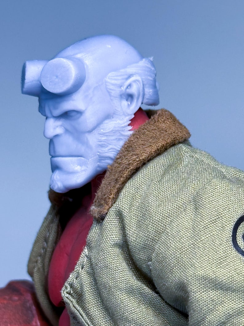 1/12 Scale Bespoke Sculpted Head – Infernal Hero Figure Sculpt - Etsy