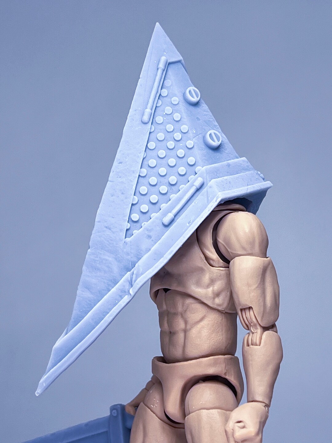 1/12 3D Printed Head Sculpt Silent Horror Triangel Head - Etsy