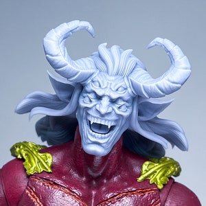 1/12 1/10 3D Printed Head Sculpt Trigone Devil - Etsy