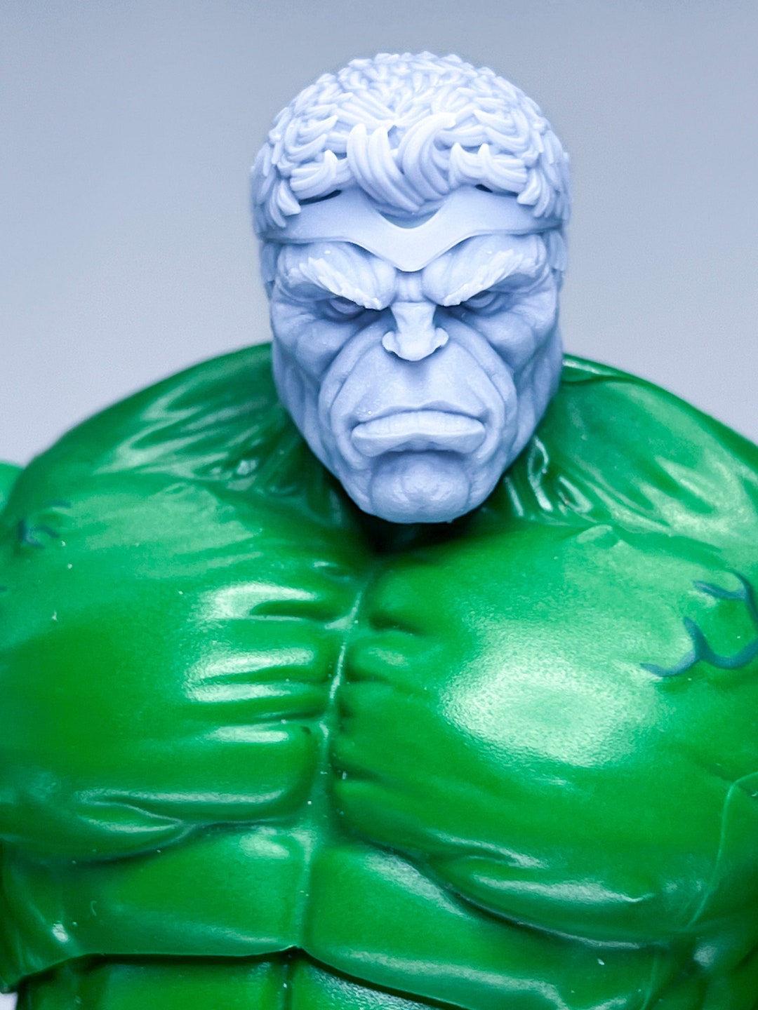 1/12 Bespoke Sculpted Head King Angry Grey Man - Etsy