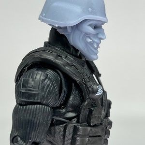 1/12 3D Printed Head Sculpt Oni Ninja Military Trooper - Etsy