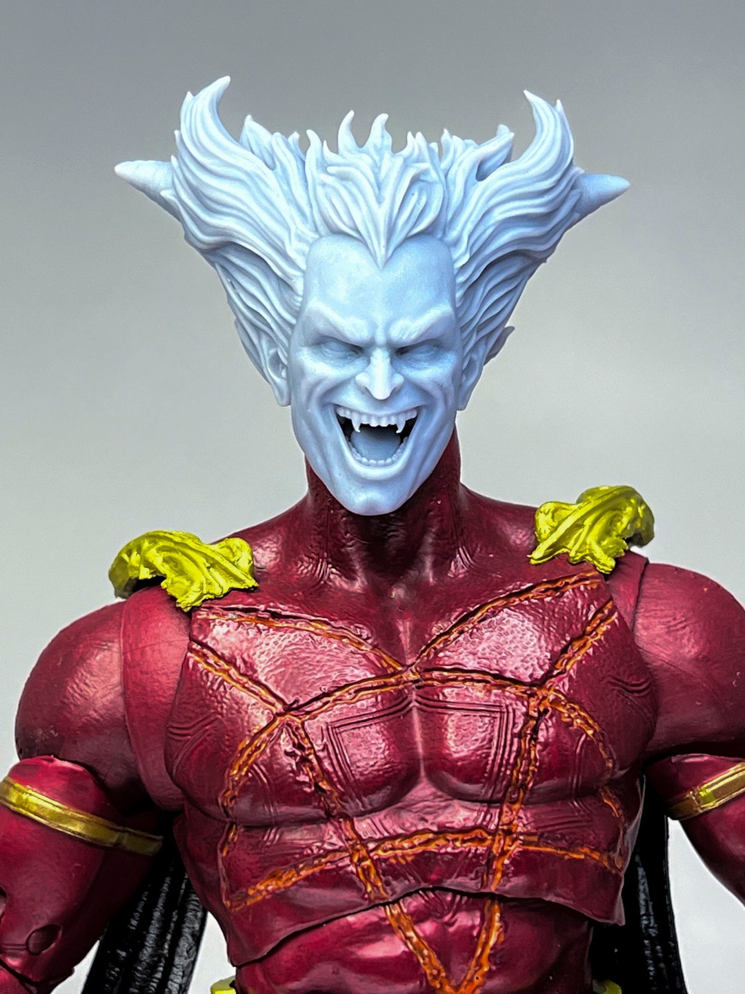 1/12 1/10 3D Printed Head Sculpt Mephistopheles Devil - Etsy