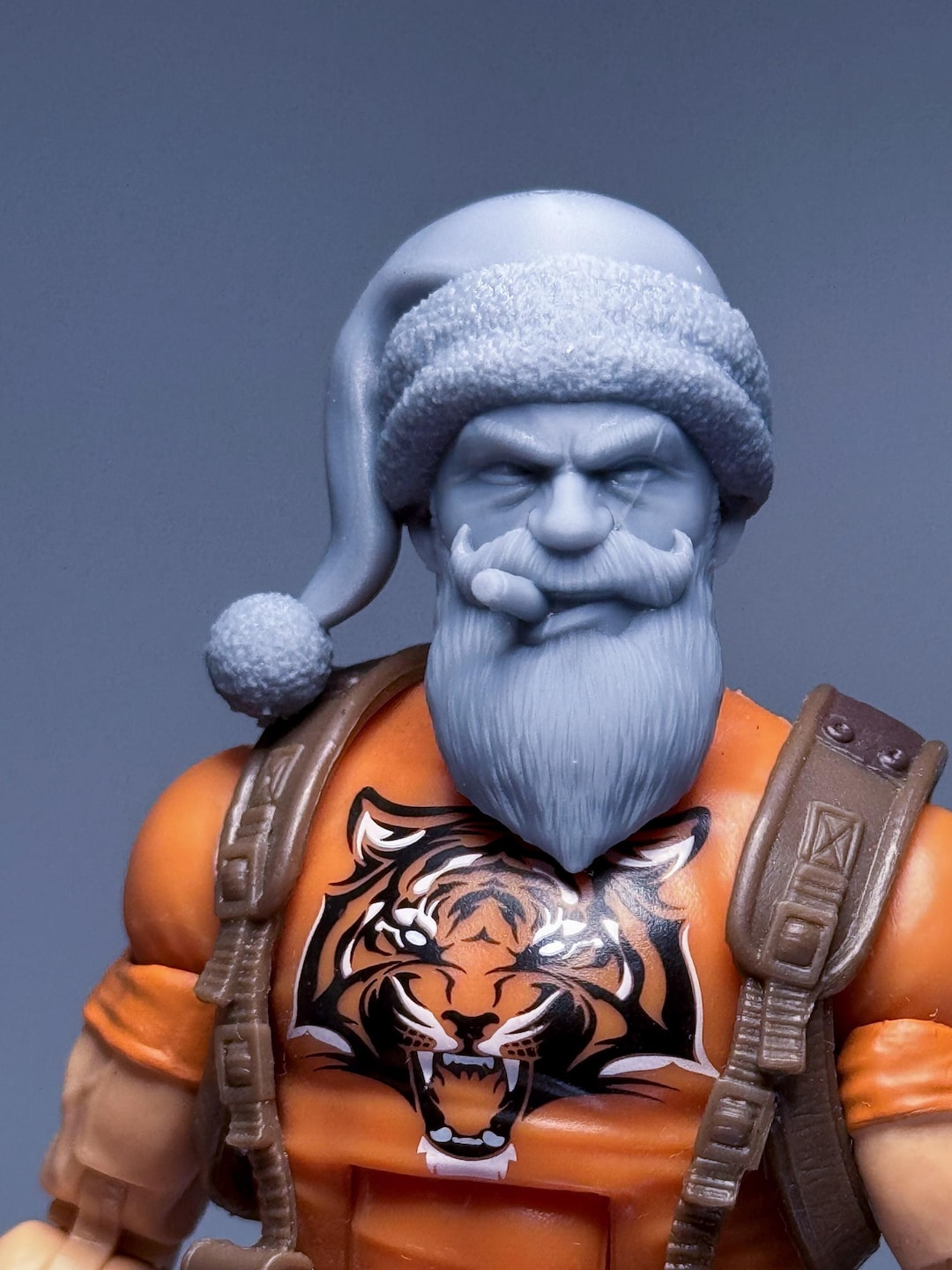 1/12 Bespoke Sculpted Head Bad-ass Santa - Etsy