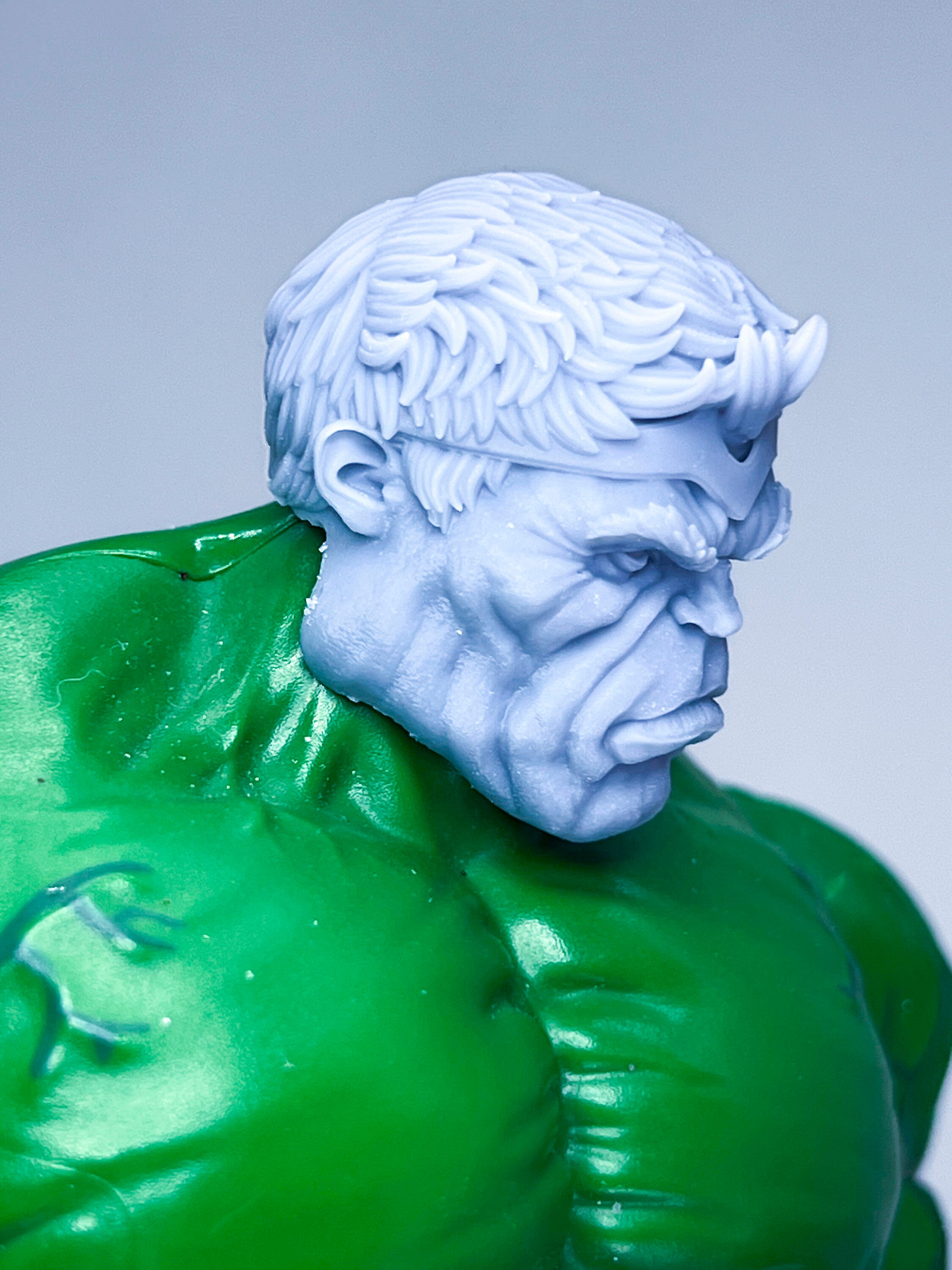 1/12 Bespoke Sculpted Head King Angry Grey Man - Etsy