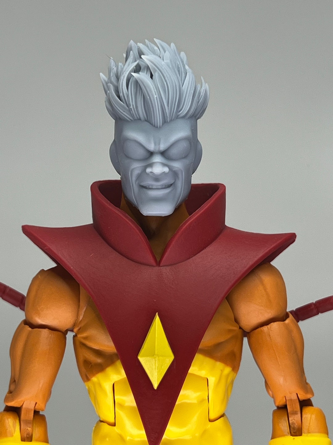 1/12 3D Printed Head Sculpt Evil Fire Mutant - Etsy