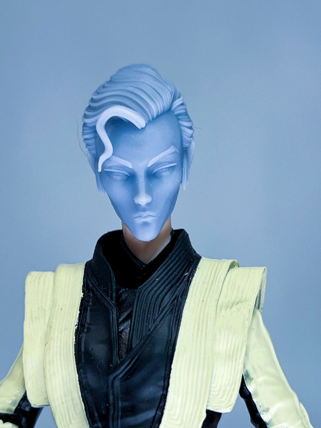 1/12 Bespoke Sculpted Head Blue Eyed Assassin Samurai - Etsy