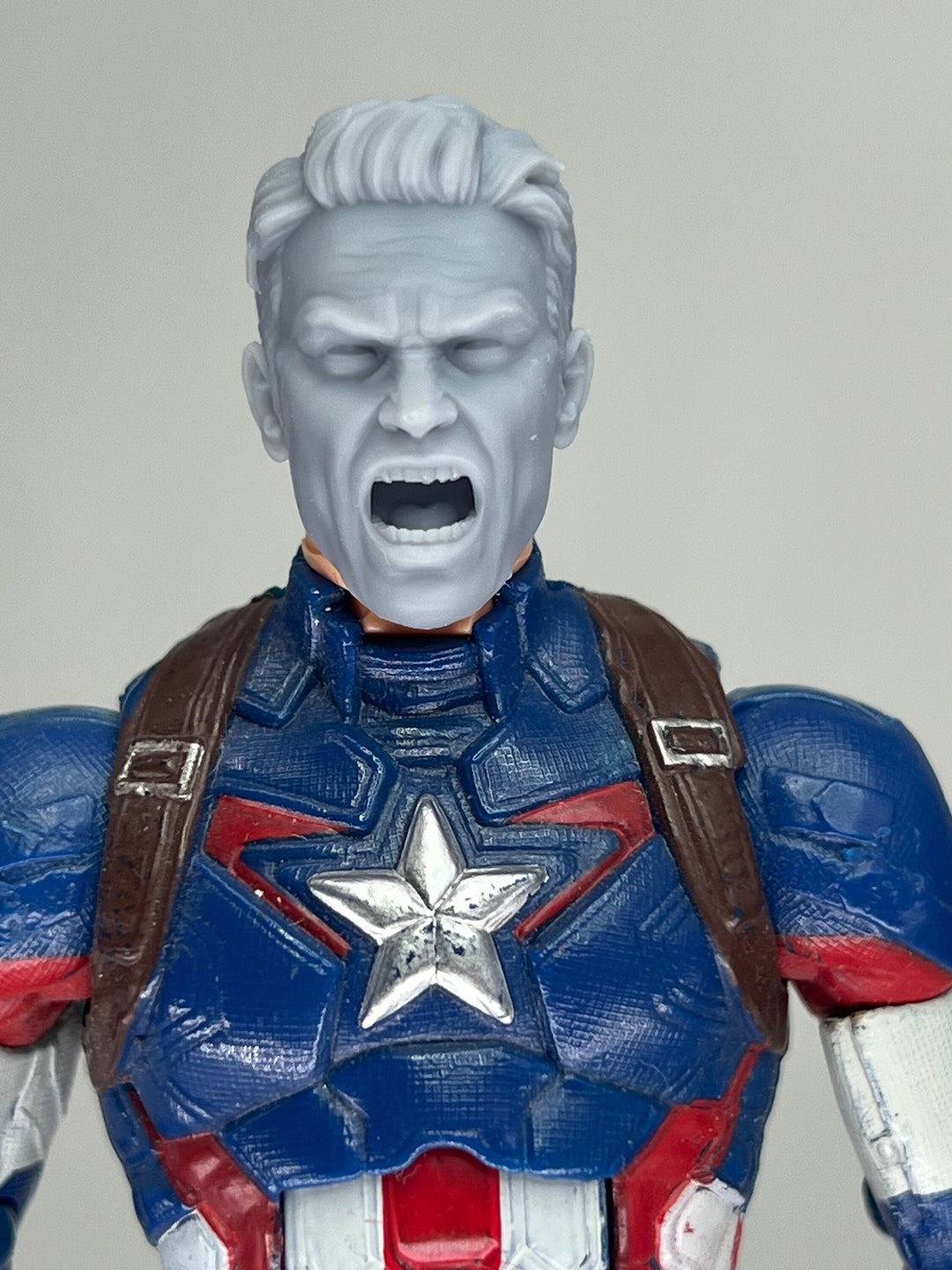 1/12 3D Printed Head Sculpt Hero Captain Steve - Etsy