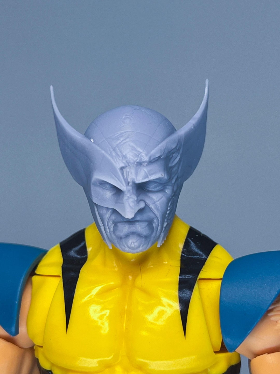 1/12 Bespoke Sculpted Head Mutant Canadian Hero Battle Damaged Hugh ...