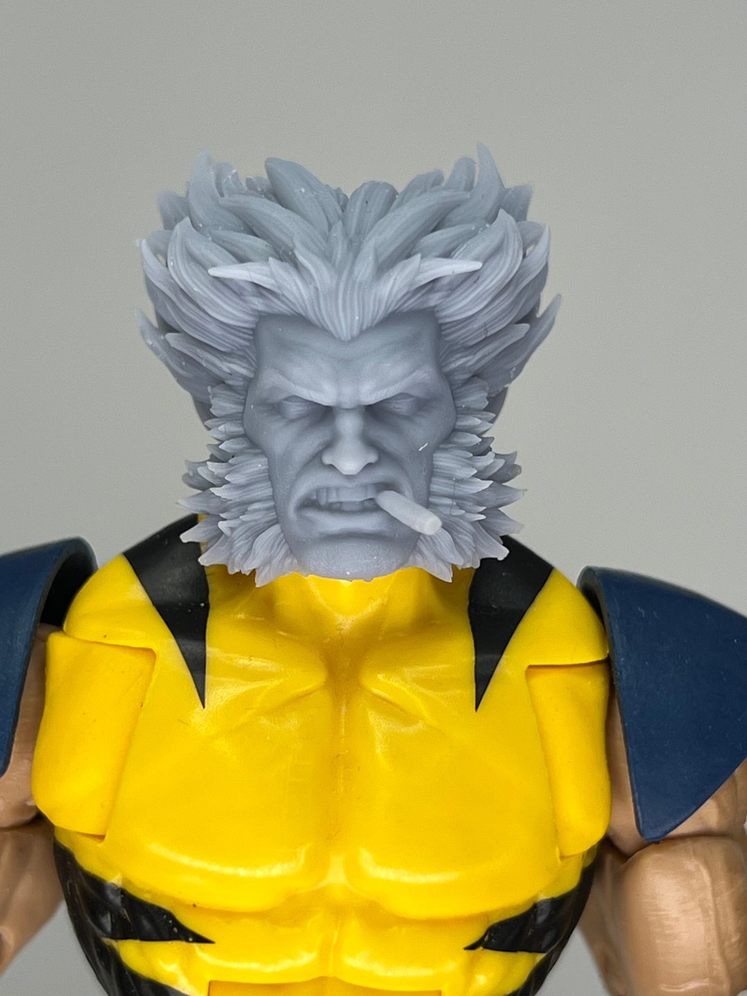 1/12 3D Printed Head Sculpt Unmasked Mutant Canadian Hero With Cigar - Etsy