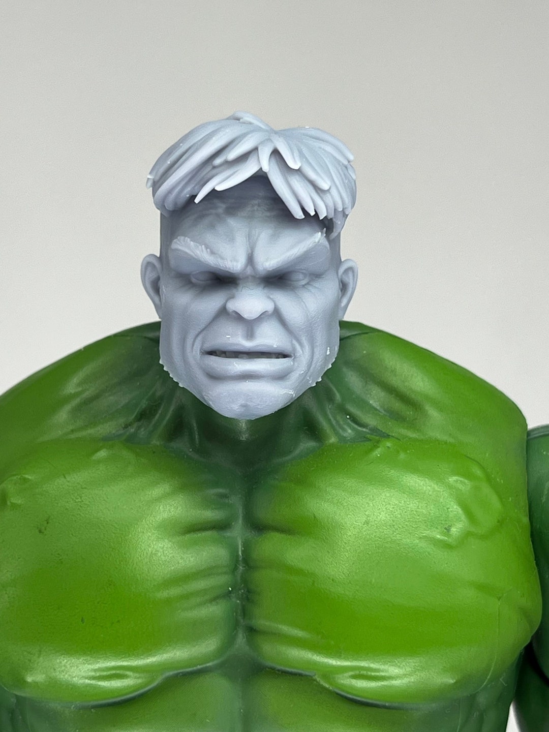 1/12 3D Printed Head Sculpt Mvc Angry Green Man V2 - Etsy