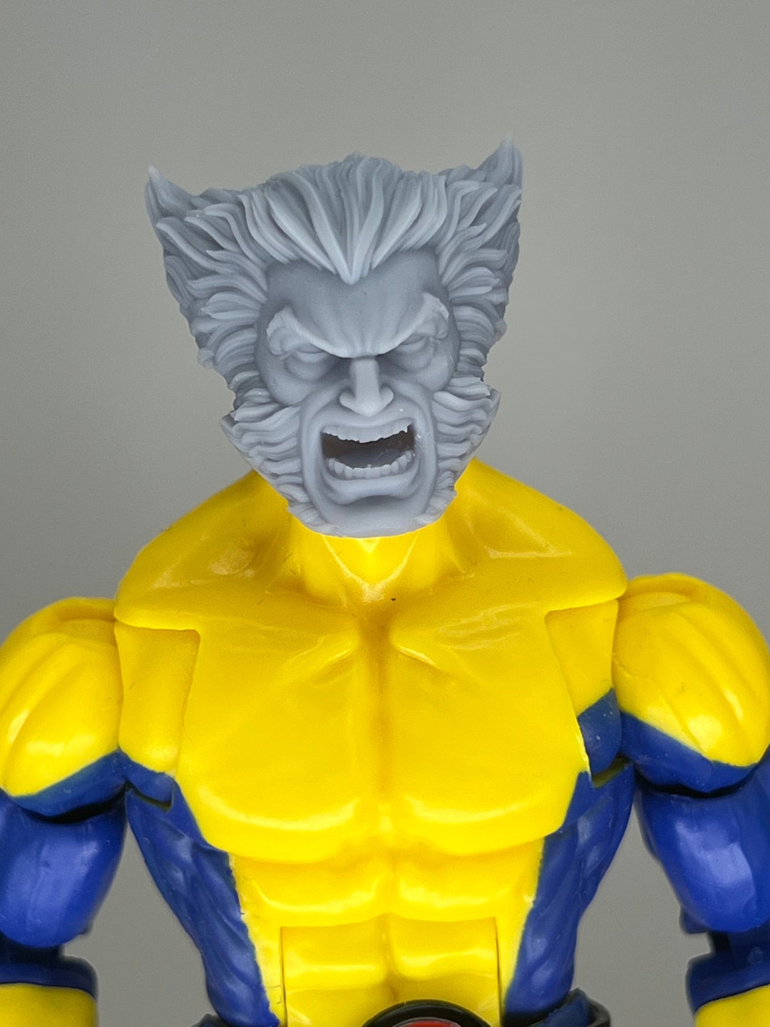 1/12 3D Printed Head Sculpt Unmasked Mutant Canadian Hero Expressions ...