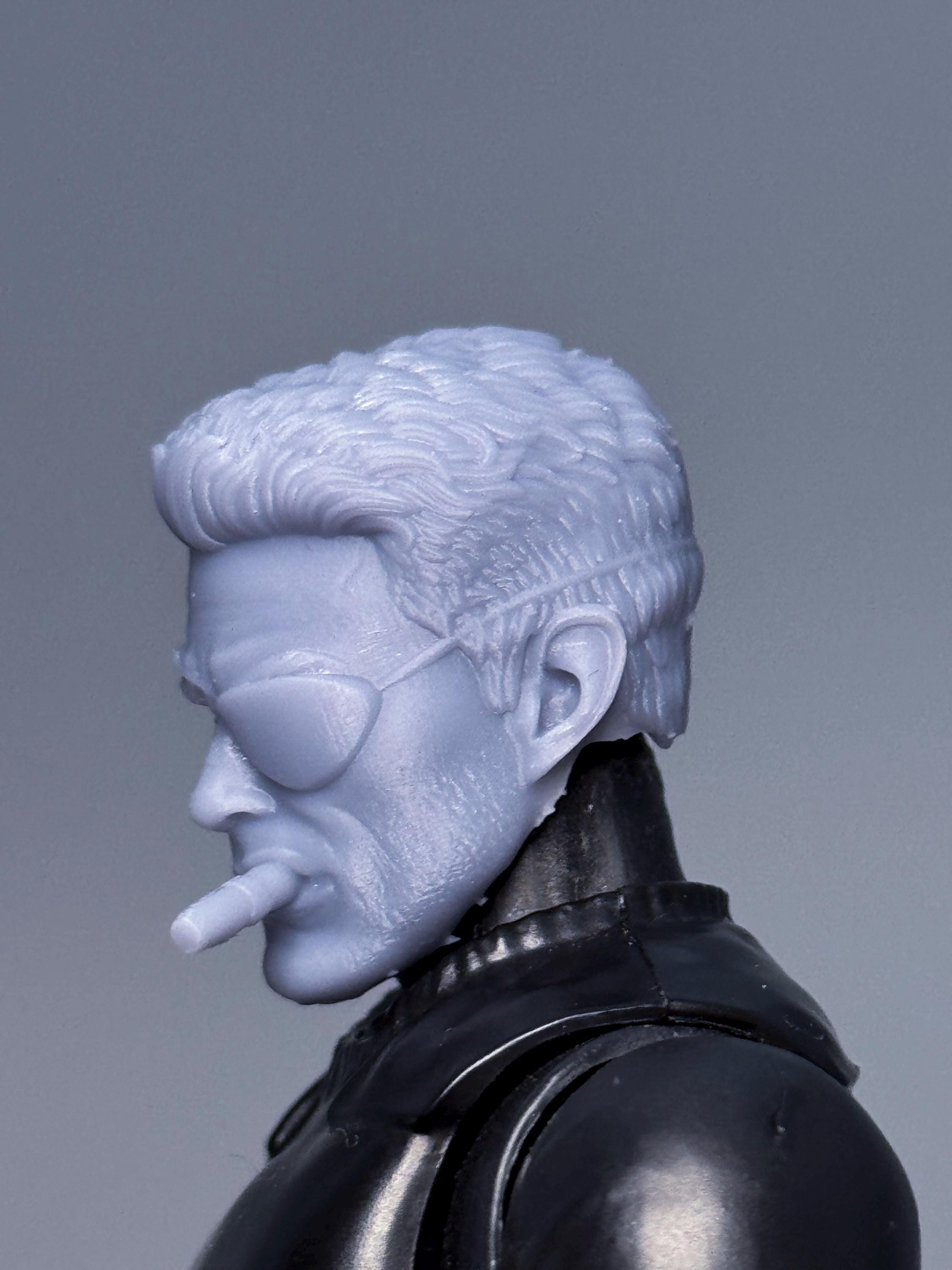 1/12 Bespoke Sculpted Head Secret Agent Fury Hasselhoff - Etsy
