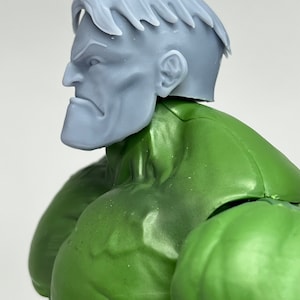 1/12 Bespoke Sculpted Head Angry Green Man Marvel Vs Capcom Style - Etsy