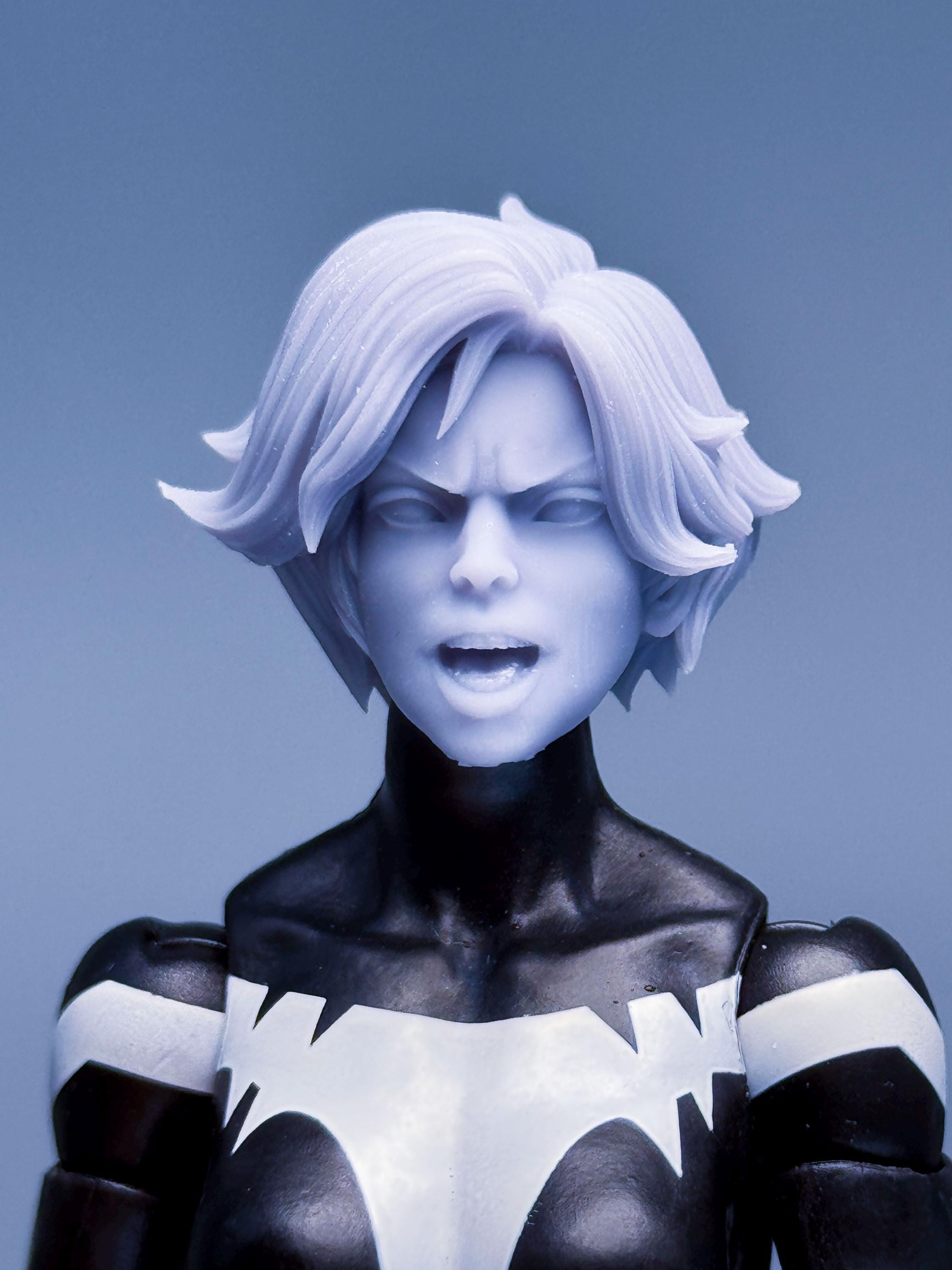 1/12 Bespoke Sculpted Head Ice Woman Rivals Style Luna - Etsy