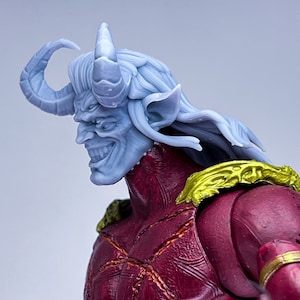 1/12 1/10 3D Printed Head Sculpt Trigone Devil - Etsy