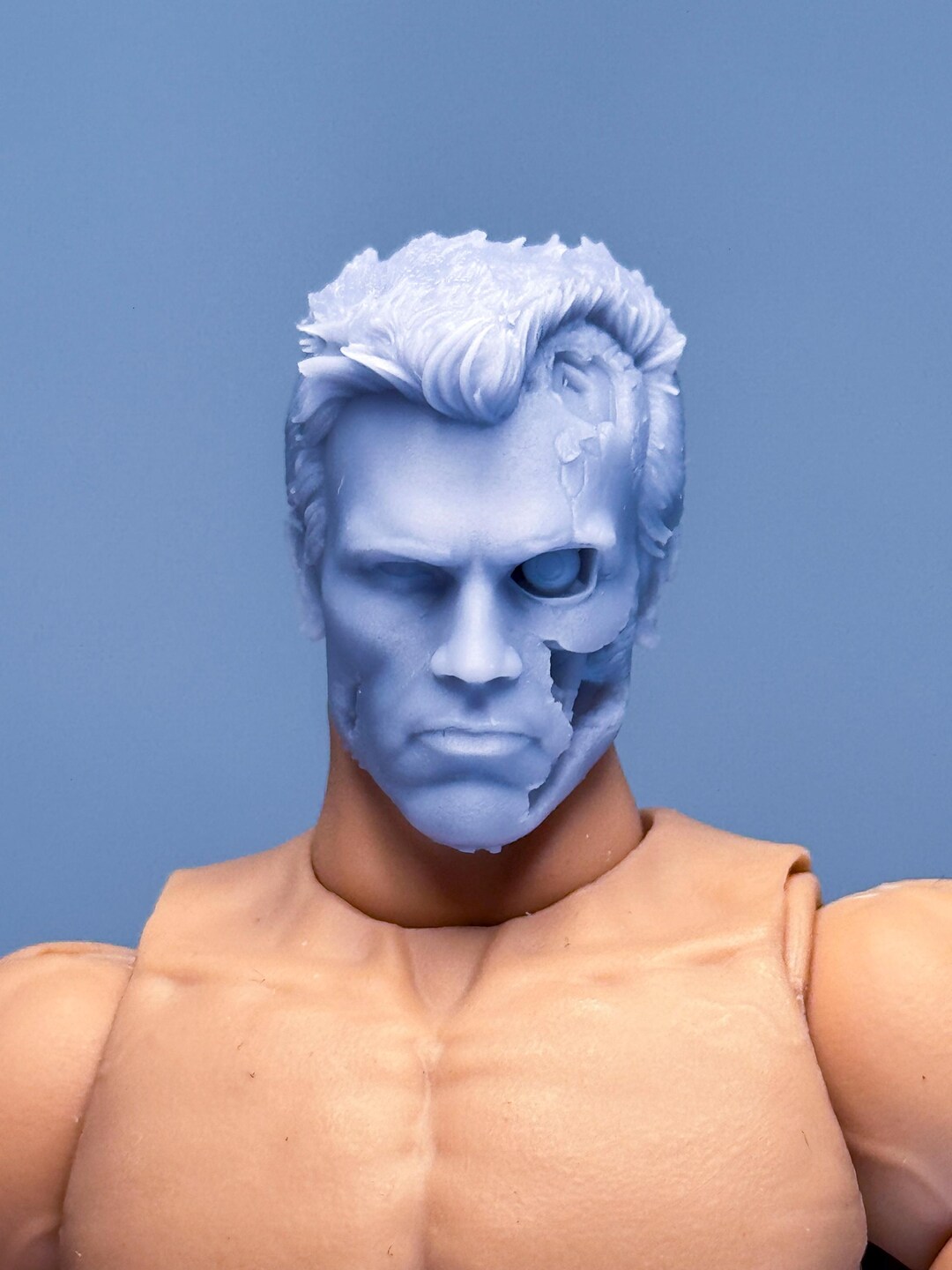 1/12 Bespoke Sculpted Head Arnold the Future Cyborg - Etsy