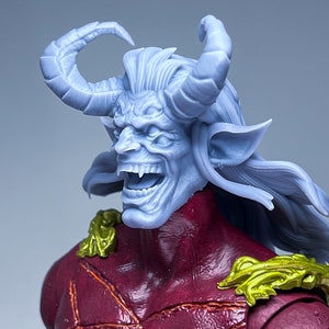 1/12 1/10 3D Printed Head Sculpt Trigone Devil - Etsy