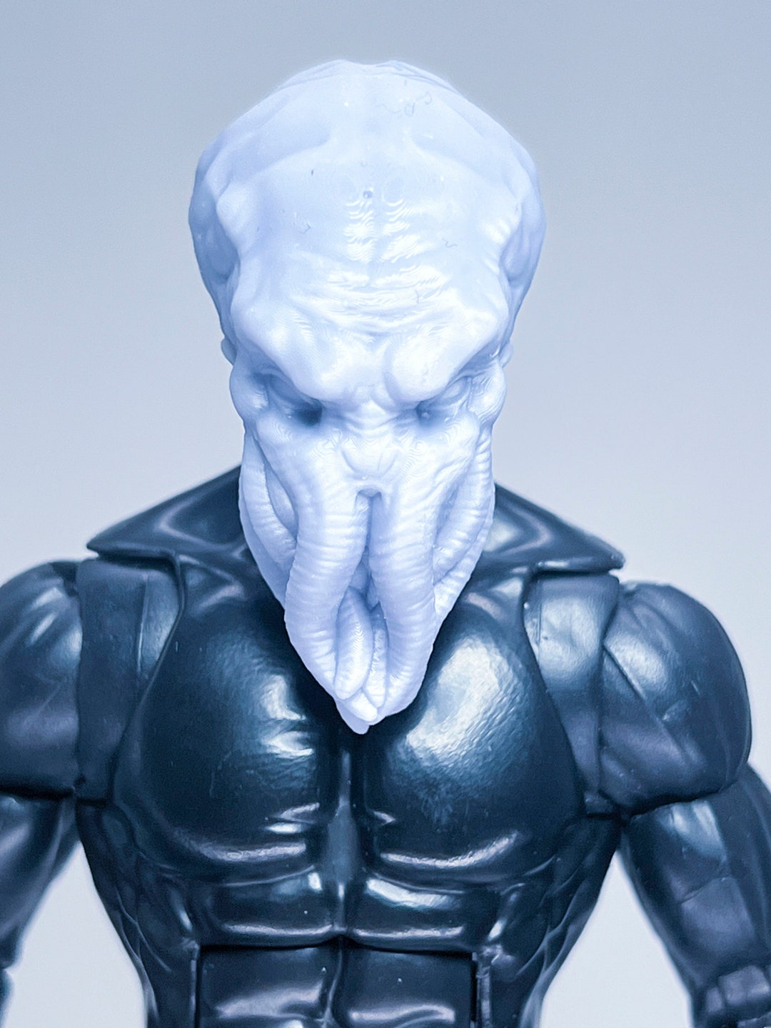 1/12 1/10 3D Printed Head Sculpt Ilithid - Etsy