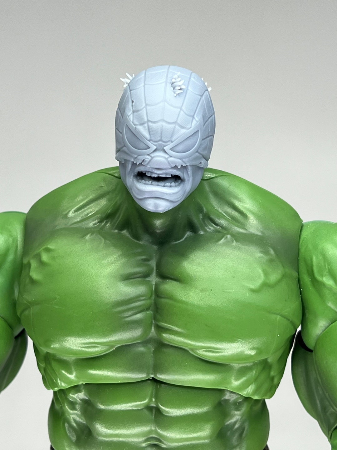 1/12 3D Printed Head Sculpt Spider Angry Green Man - Etsy